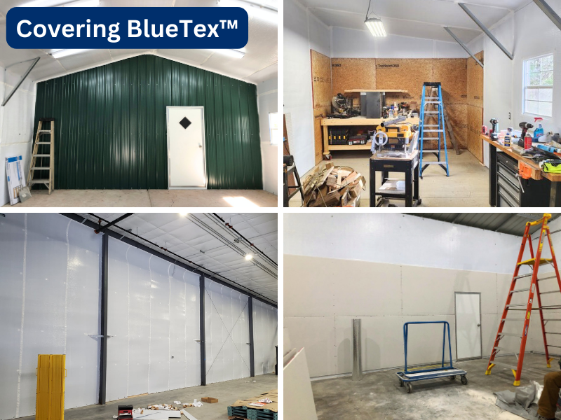 Finishing the Interior of a Metal Building Over BlueTex™ Insulation ...