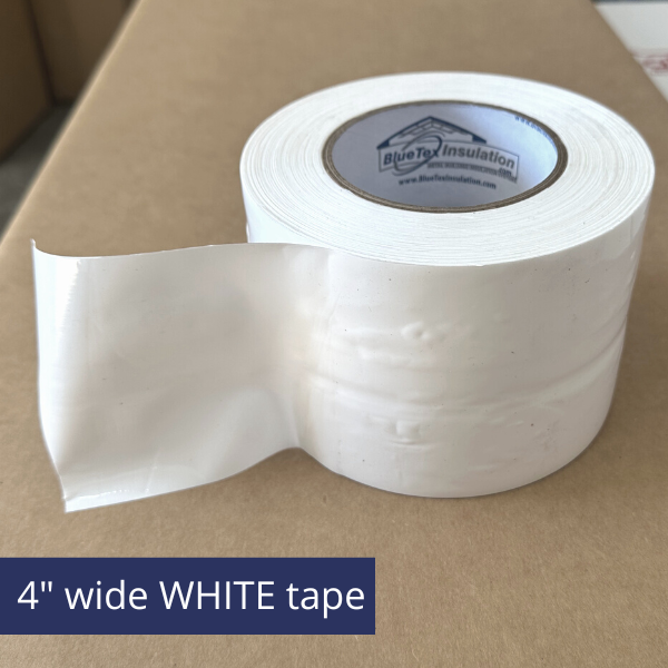 4" White Vapor Barrier Multi-Use Tape – BlueTex Insulation