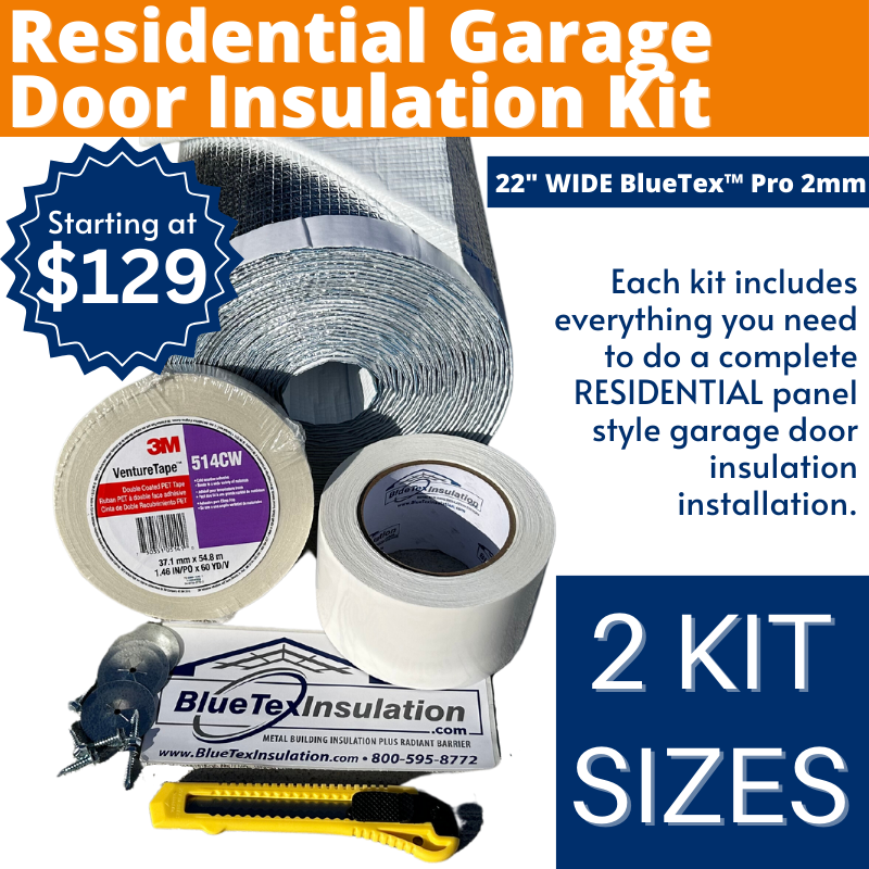 BlueTex™ 22" Wide Pro Residential Garage Door Insulation Kit – BlueTex ...